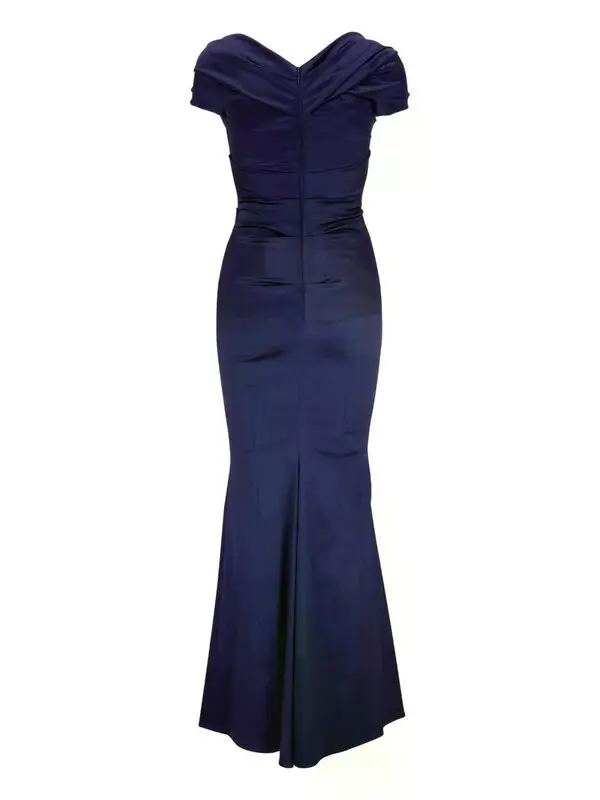 Talbot Runhof High-shine Finish Dress