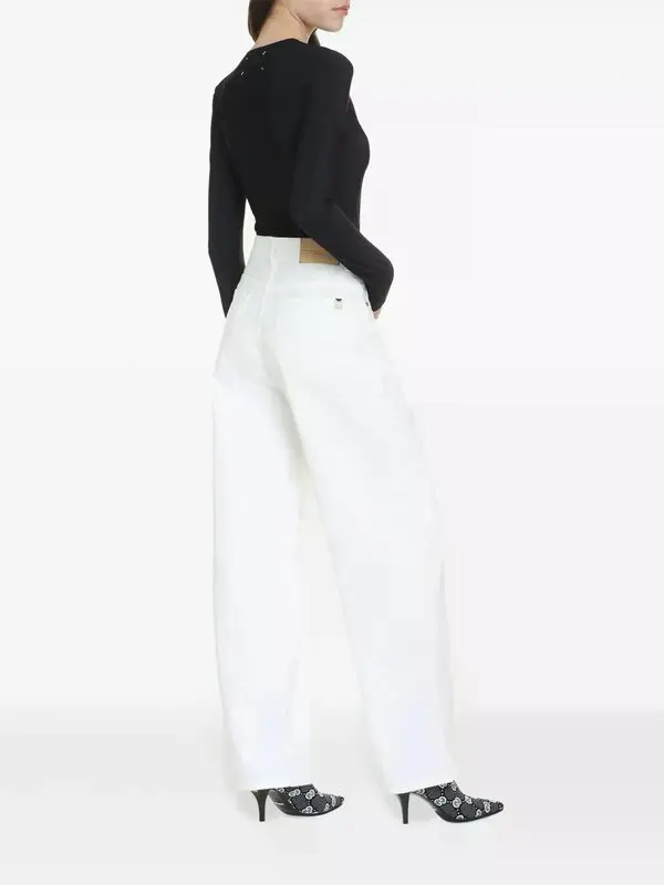 MAISON MARGIELA Round-neck Jersey Bodysuit - Black