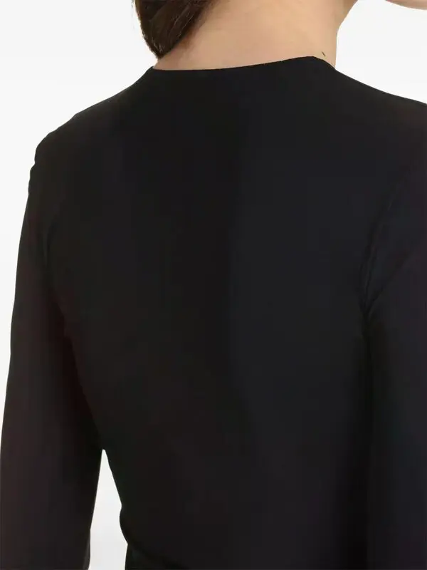 MAISON MARGIELA Round-neck Jersey Bodysuit - Black