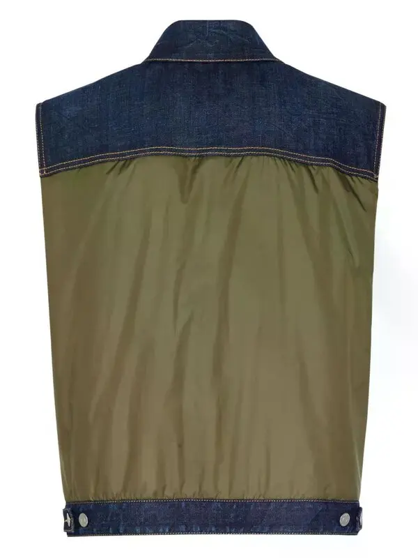 Dsquared2 Pocketed Denim Vest