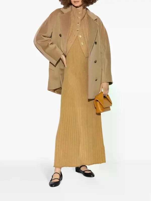 Max Mara Rebus Double-breasted Coat - Brown