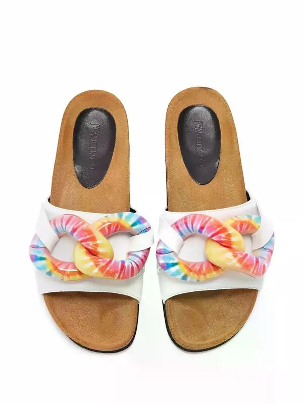 JW Anderson Chain Slip-on Slides - White