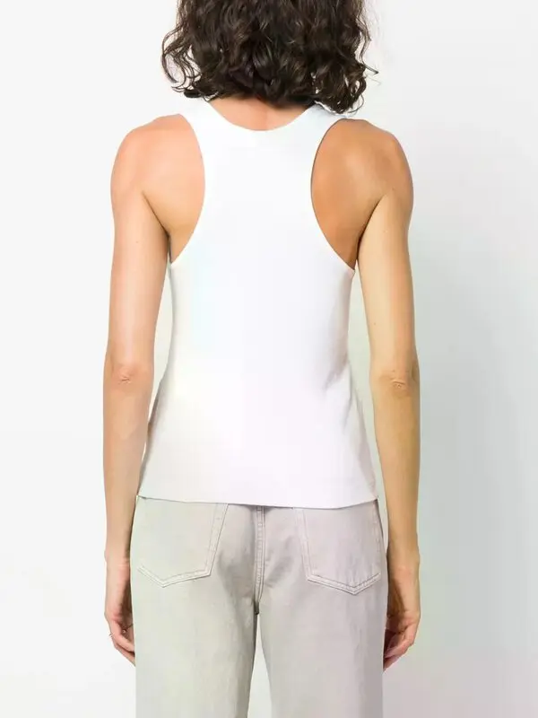 Palm Angels Logo-print Ribbed Tank Top