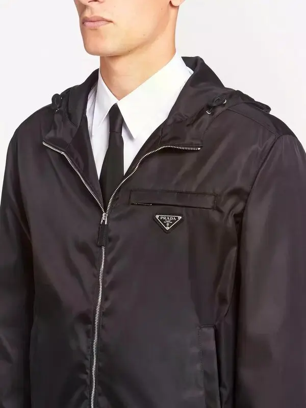 Prada Re-nylon Hooded Blouson Jacket