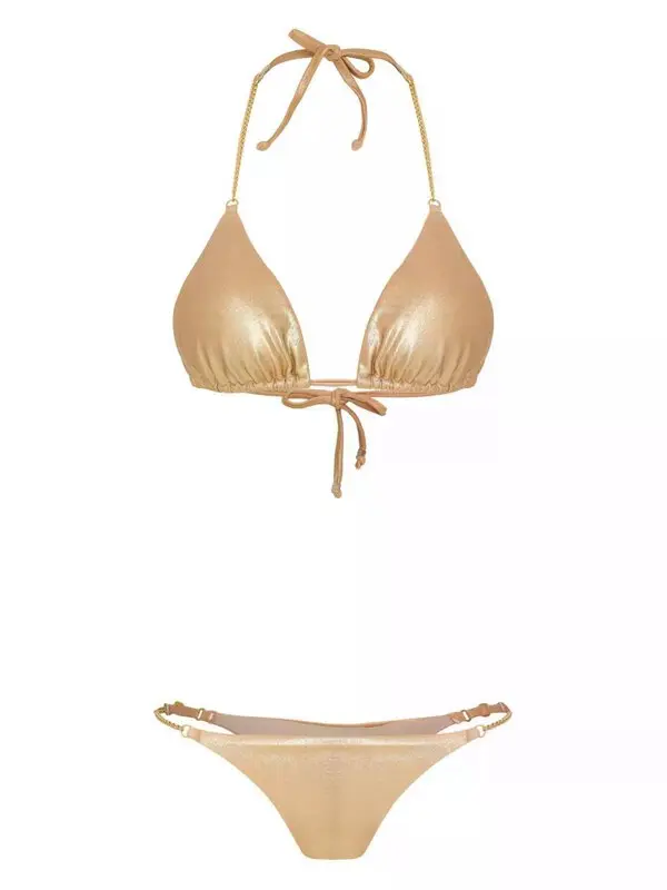 AMIR SLAMA Metallic Bikini - Gold