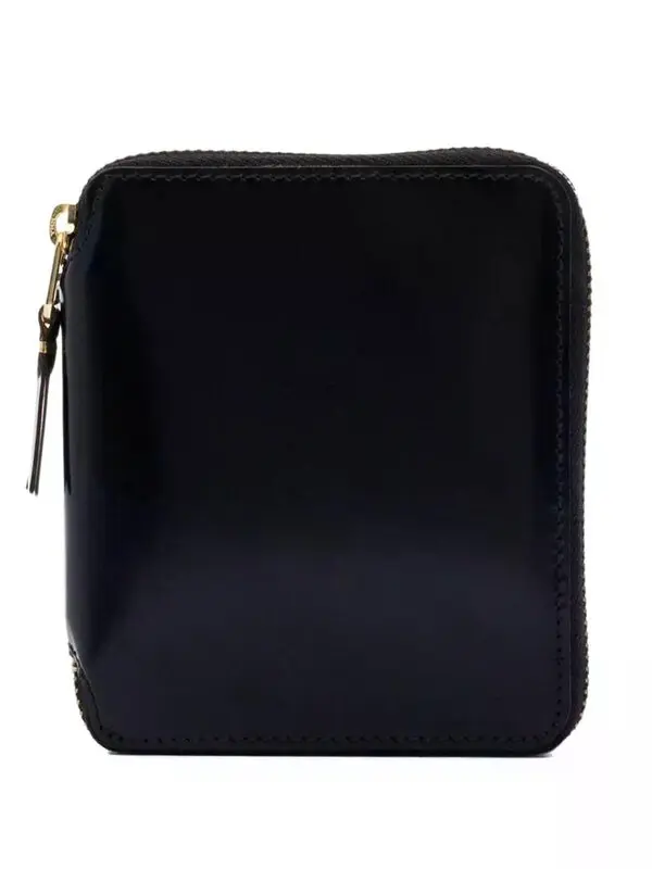 Comme Des Garçons Zip-around Leather Wallet - Black