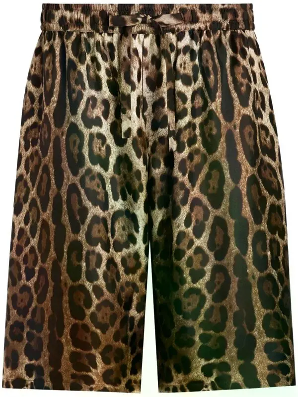 Dolce & Gabbana Leopard Print Shorts