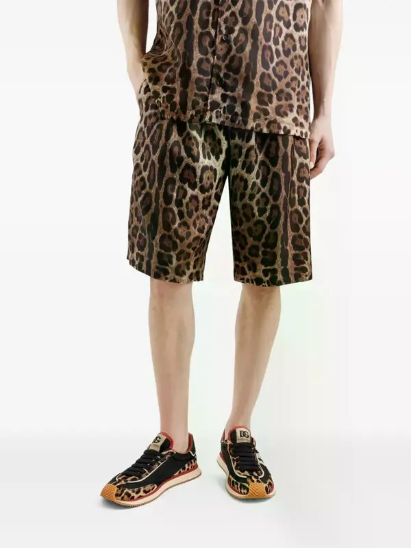 Dolce & Gabbana Leopard Print Shorts