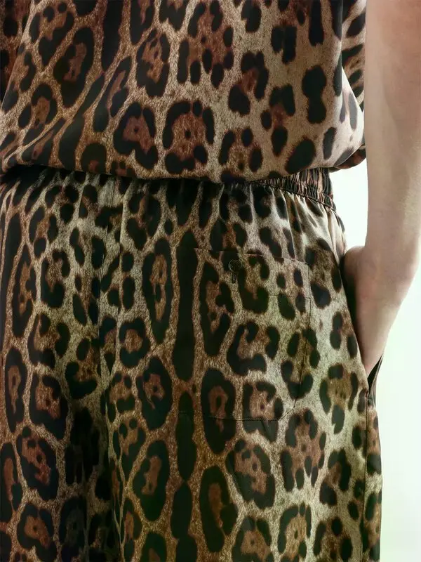 Dolce & Gabbana Leopard Print Shorts