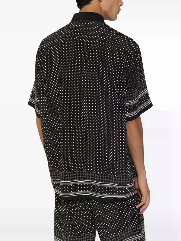 Dolce & Gabbana Polka-dot Silk Shirt
