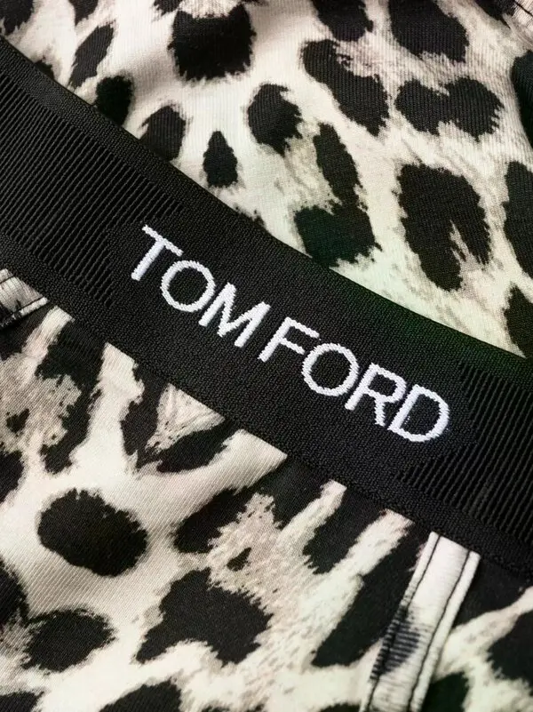 TOM FORD Cheetah-print Logo-waistband Briefs