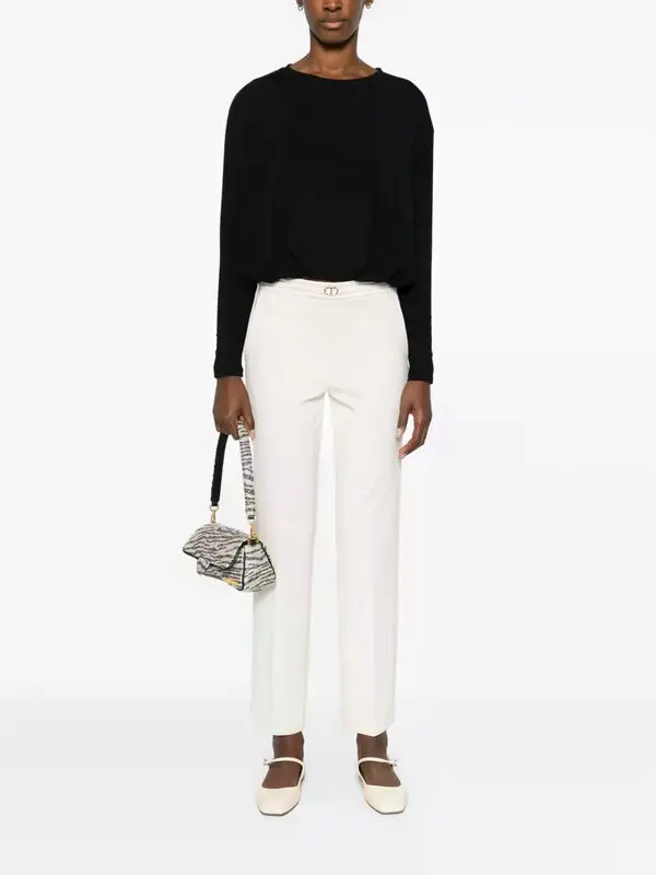 TWINSET Oval T Creased Trousers