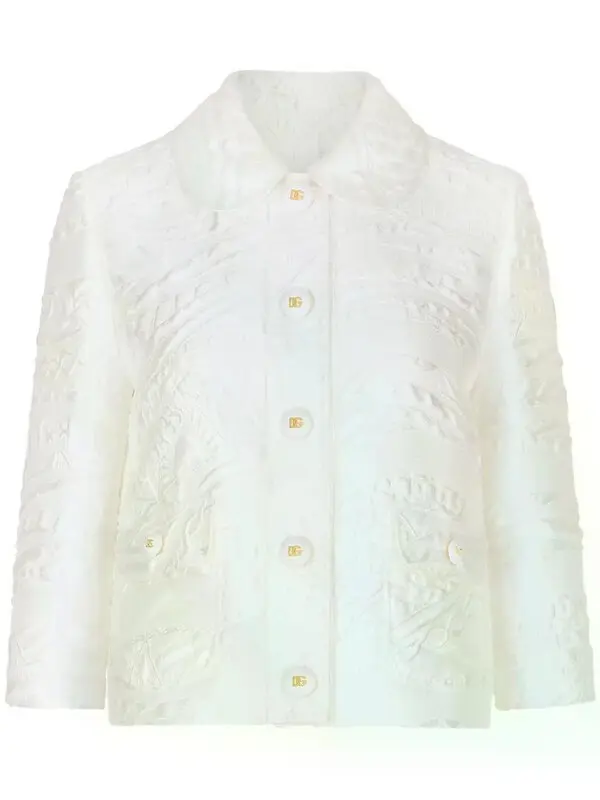 Dolce & Gabbana Brocade Rounded-collar Jacket