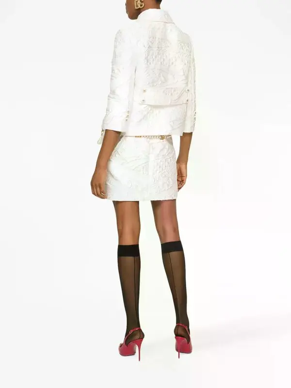 Dolce & Gabbana Brocade Rounded-collar Jacket