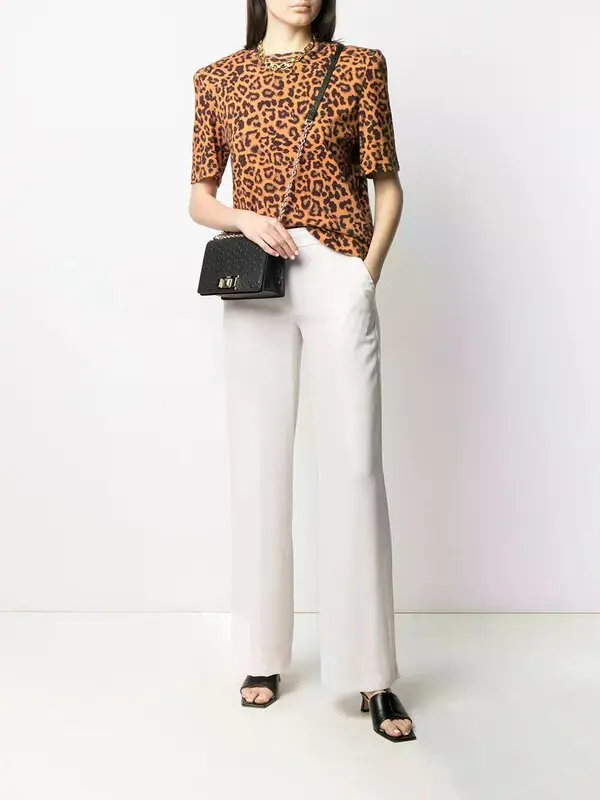 P.a.r.o.s.h Wide-leg Pull-on Trousers - Neutrals