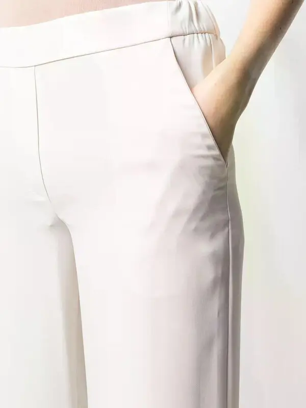 P.a.r.o.s.h Wide-leg Pull-on Trousers - Neutrals