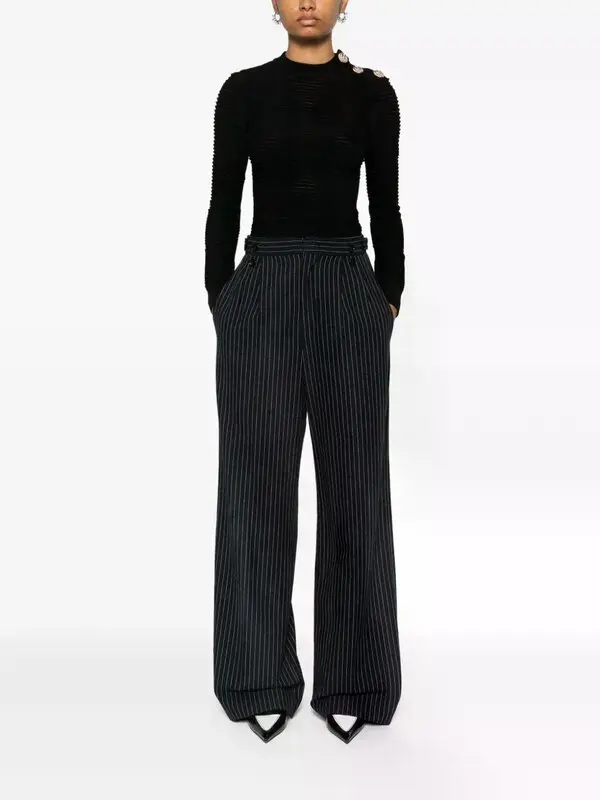 Balmain Embossed-button Jumper