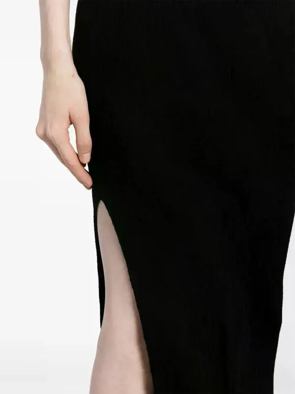 Rick Owens Ziggy Ribbed-knit Maxi Skirt