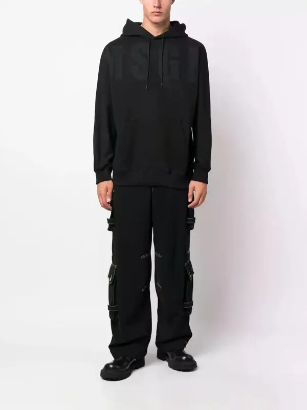 MSGM Logo-print Cotton Hoodie