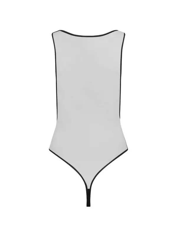 MAISON CLOSE Minuit Sheer V-neck Swimsuit