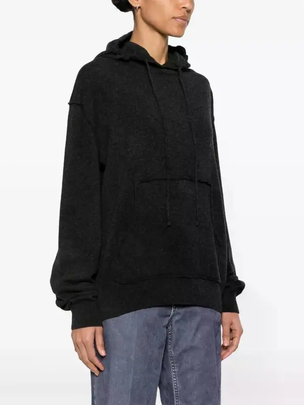 MAISON MARGIELA Four-stitch Logo Wool Blend Hoodie