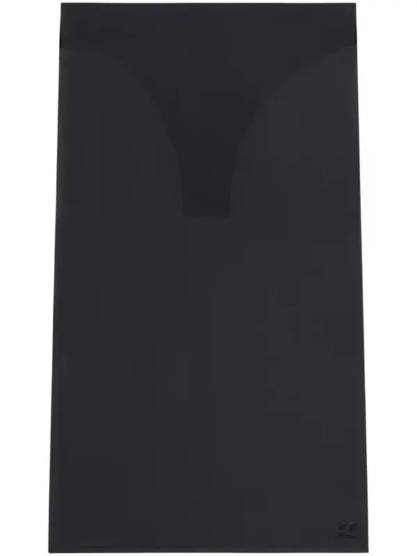 COURREGES Tube-shape Midi Skirt - Black