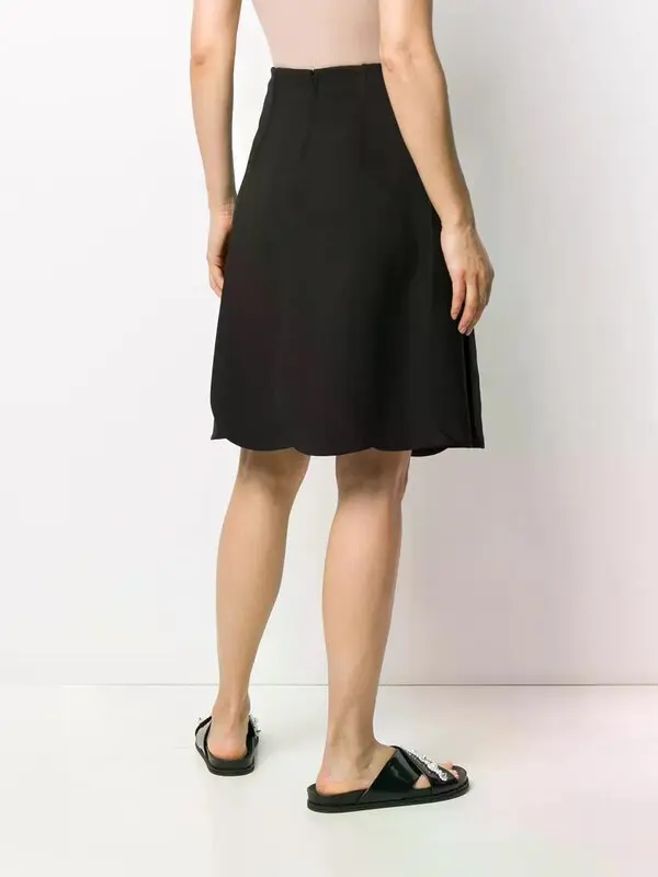 Valentino Garavani Pleated A-line Skirt