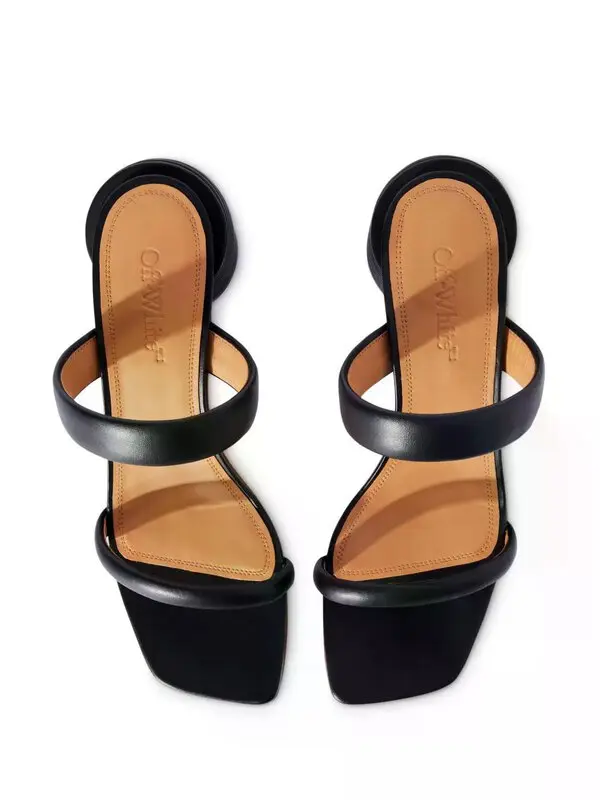 Off-White Nappa Leather Double-strap Sandals