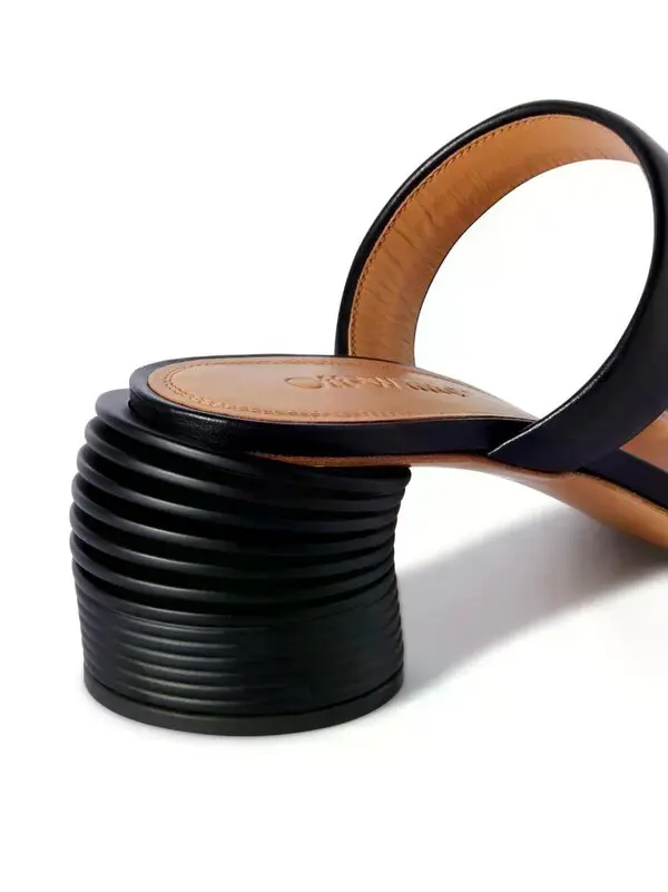 Off-White Nappa Leather Double-strap Sandals