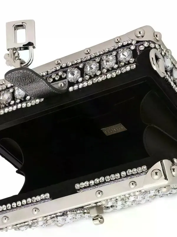 Dolce & Gabbana Jacquard Dolce Box Top-handle Bag - White