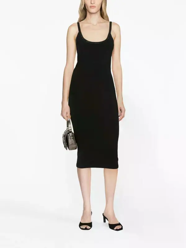 Alexander Wang Crystal-embellished Jersey Dress
