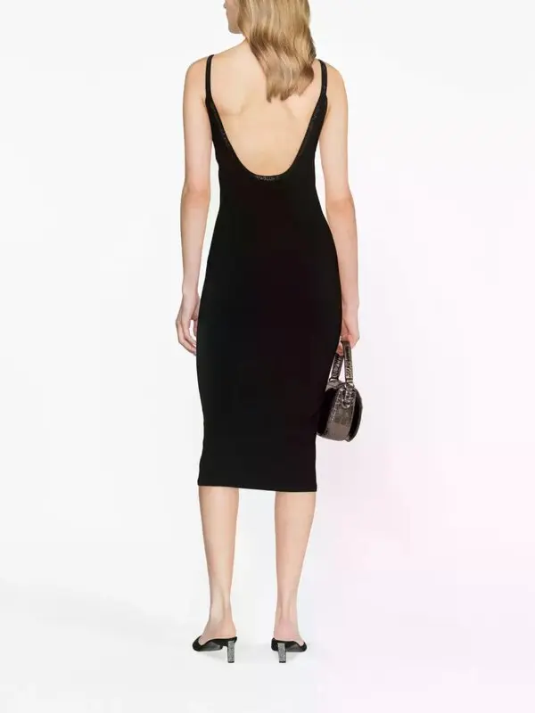 Alexander Wang Crystal-embellished Jersey Dress