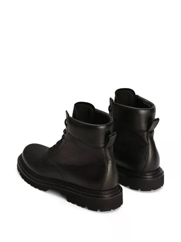 Dolce & Gabbana Leather Lace-up Boots