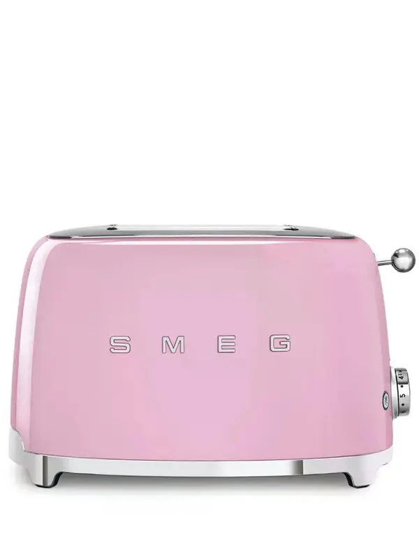 SMEG Logo-plaque Stainless-steel Toaster - Pink