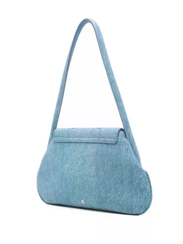 Amina Muaddi Gemini Suede Shoulder Bag