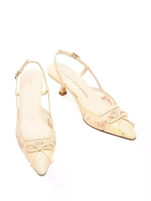 STUART WEITZMAN 50mm Kitten Heel Slingback Pumps