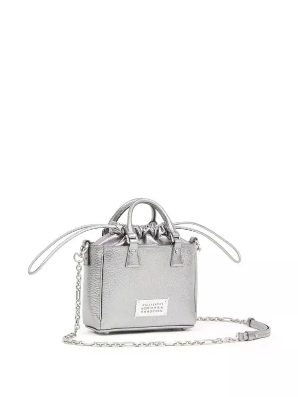 MAISON MARGIELA 5ac Metallic-effect Tote Bag - Silver
