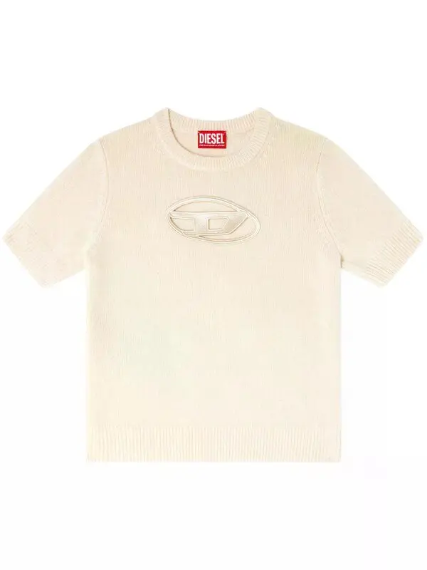 DIESEL® M-argarin-ss Knitted Top - Neutrals