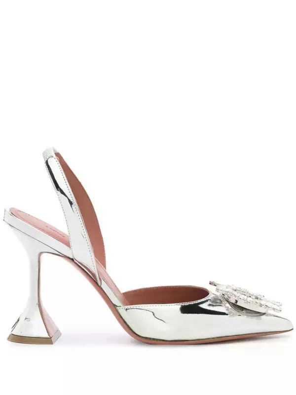 Amina Muaddi Begum 95mm Slingback Pumps