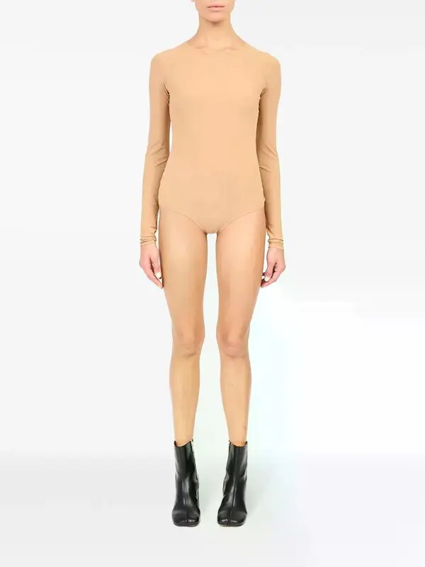 MAISON MARGIELA Numbers-motif Bodysuit - Neutrals