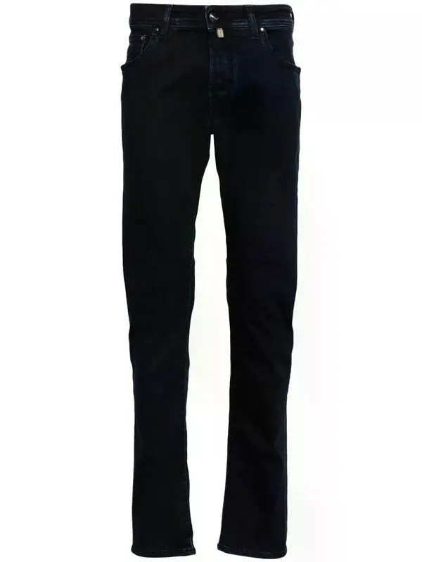 Jacob Cohen Nick Slim-cut Jeans With Majolica Print Scarf - Blue