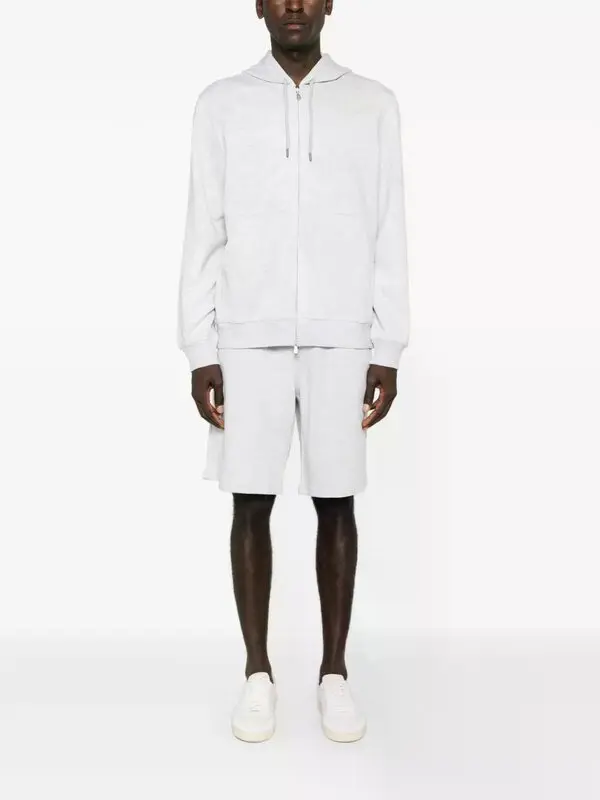 Brunello Cucinelli Mélange-effect Zipped Hoodie