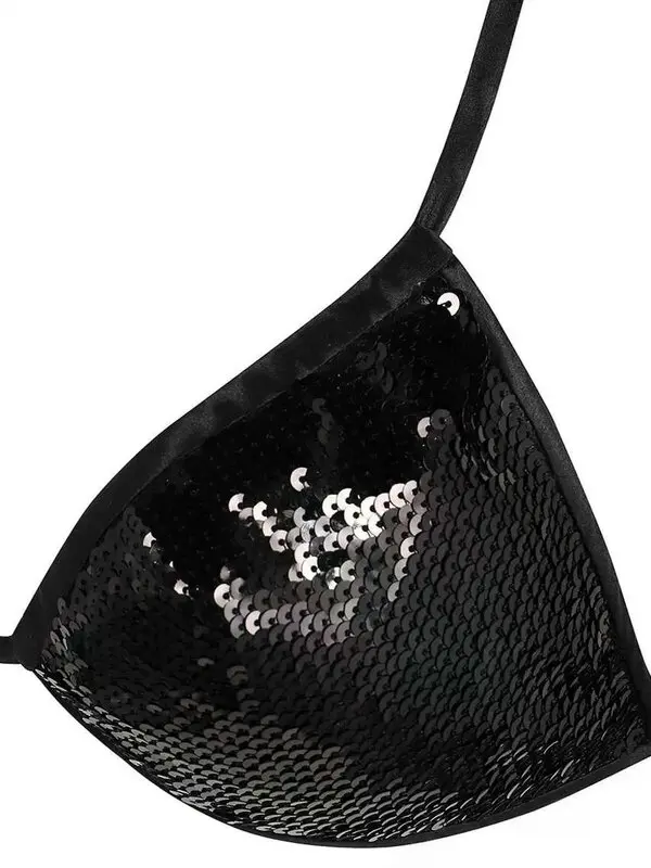 TOM FORD Sequin-embellished Triangle Bikini Top