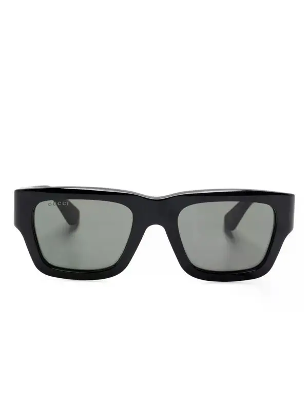 Gucci Rectangular-frame Sunglasses - Black