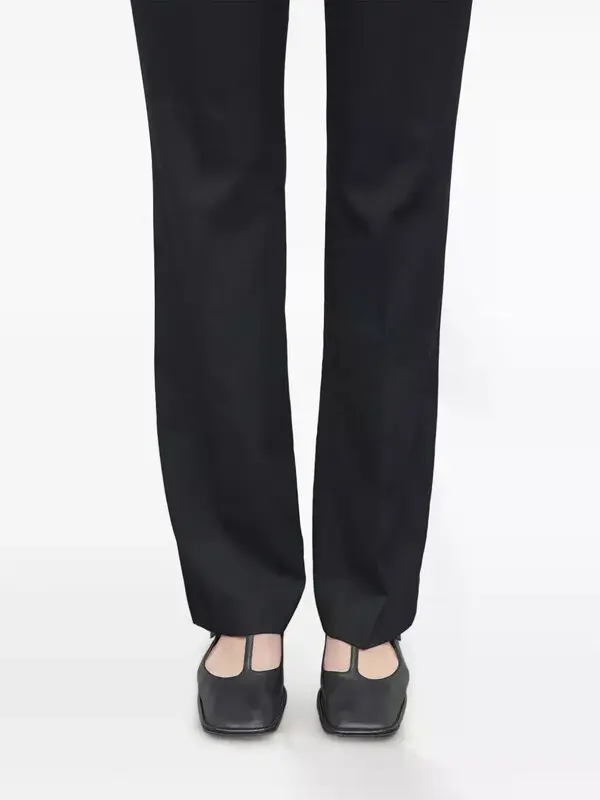 THE ROW T-strap Ballerina Shoes - Black
