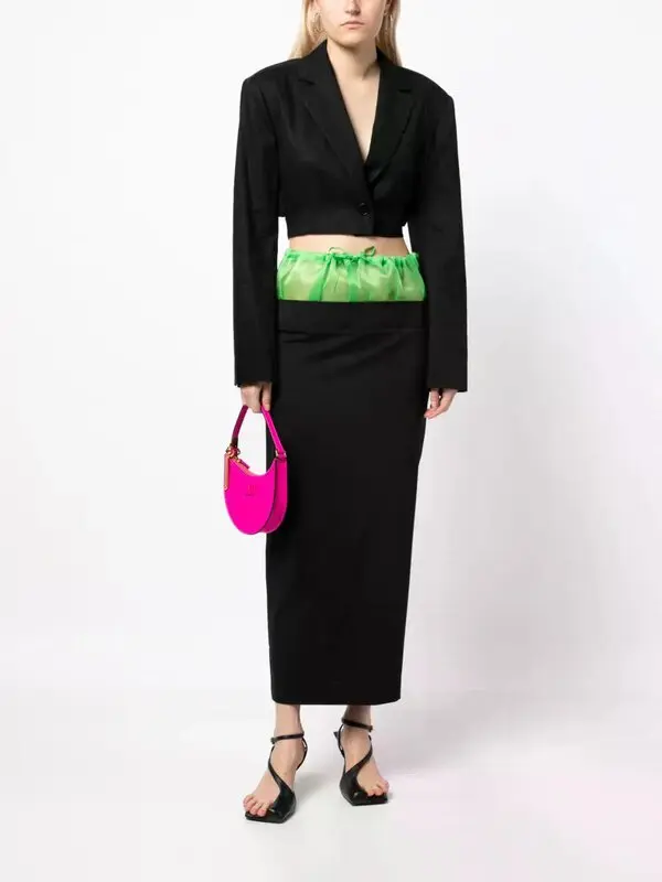 A.W.A.K.E. Mode Two-tone Drawstring Midi Skirt