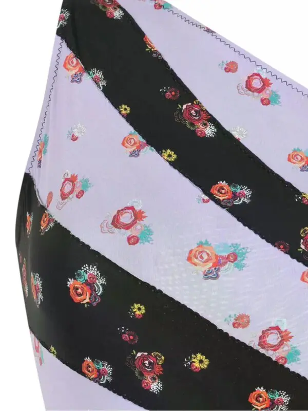 AMIR SLAMA Printed One-shoulder Swimsuit