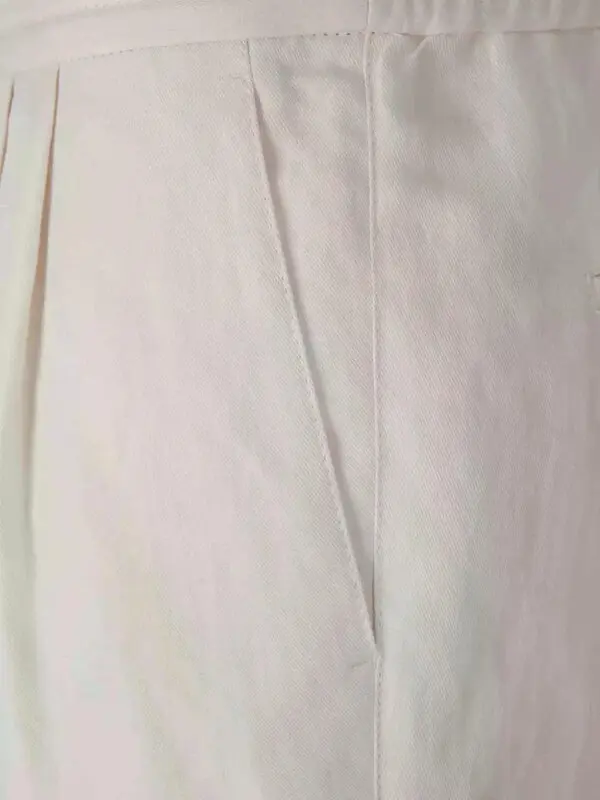 Brunello Cucinelli Drawstring-waist Trousers - White