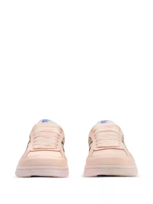 Burberry Terrace Calf Leather Sneakers - Pink