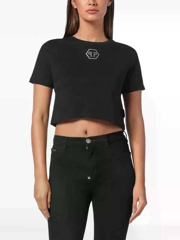 Philipp Plein Hexagon Rhinestone T-shirt